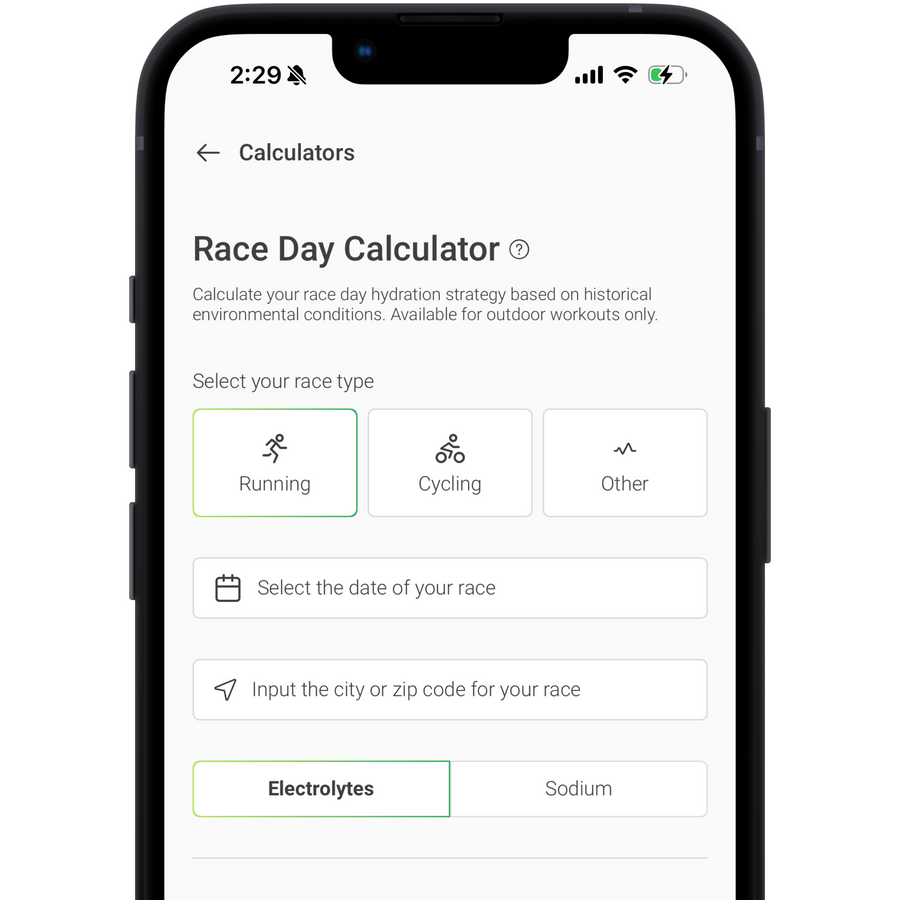 Race Day Calculator – Nix Biosensors